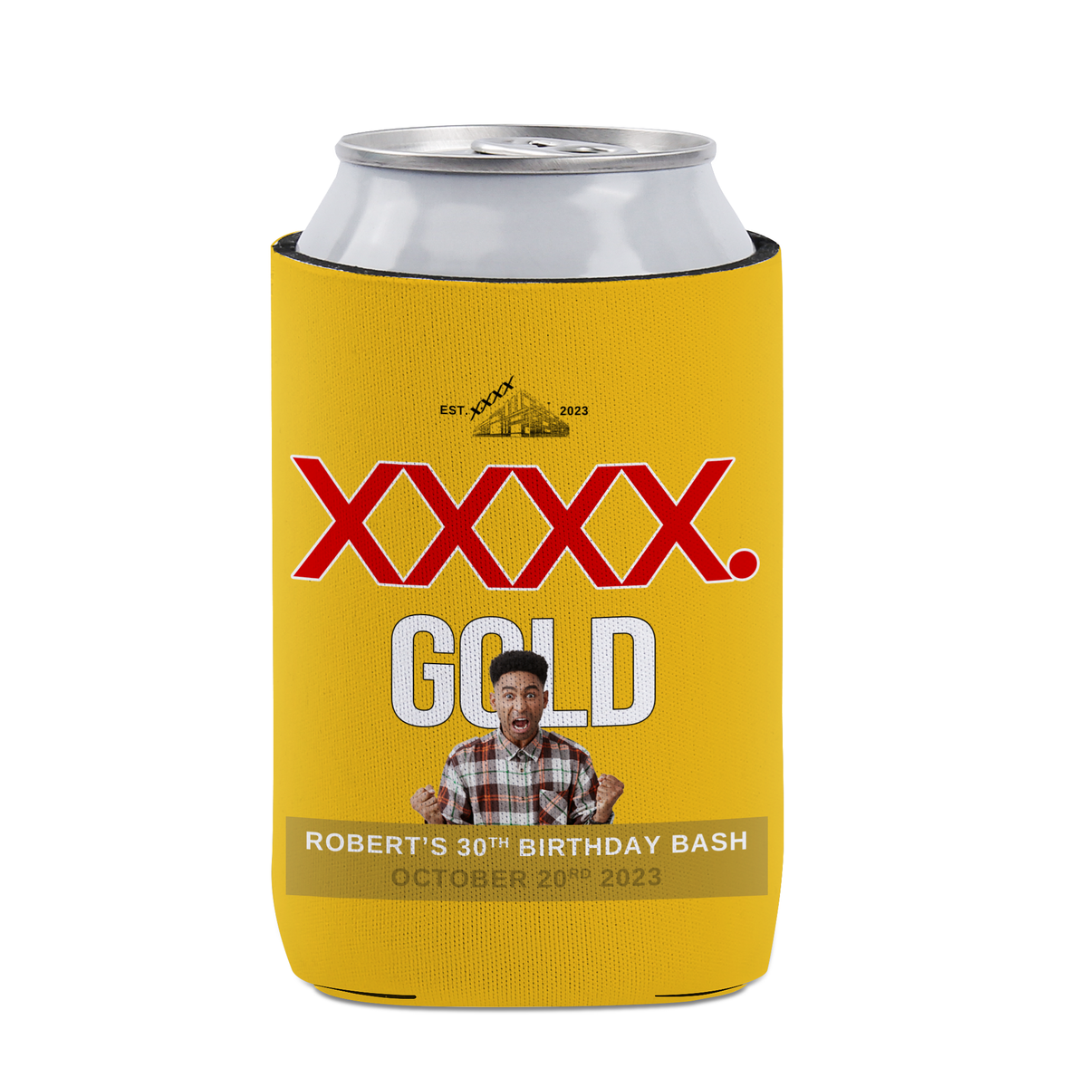 XXXX GOLD PERSONALISED STUBBY HOLDERS WITH PICTURE AND/OR TEXT - Boozie‘s